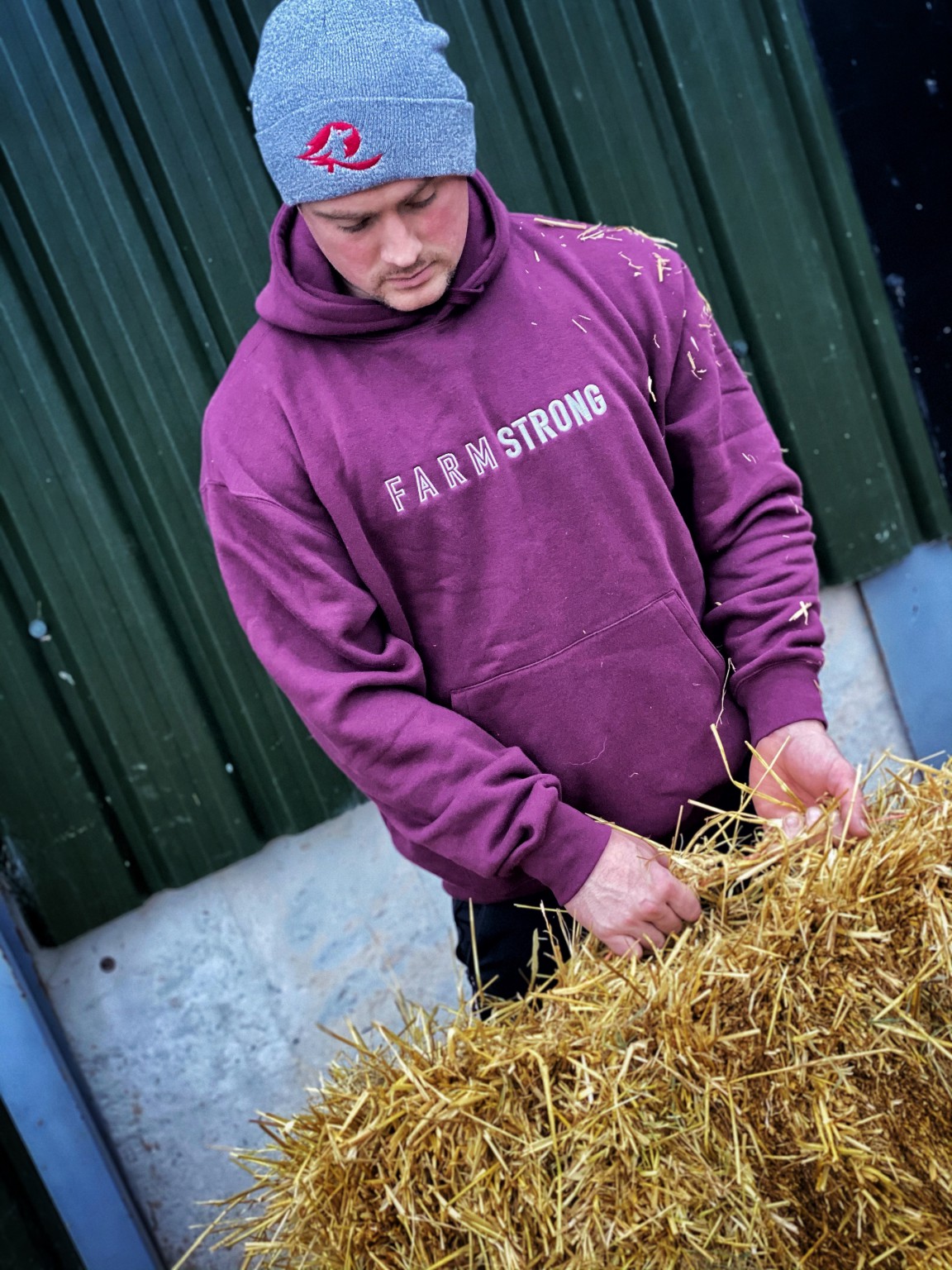 Farm Strong Hoodie | Red Shepherdess